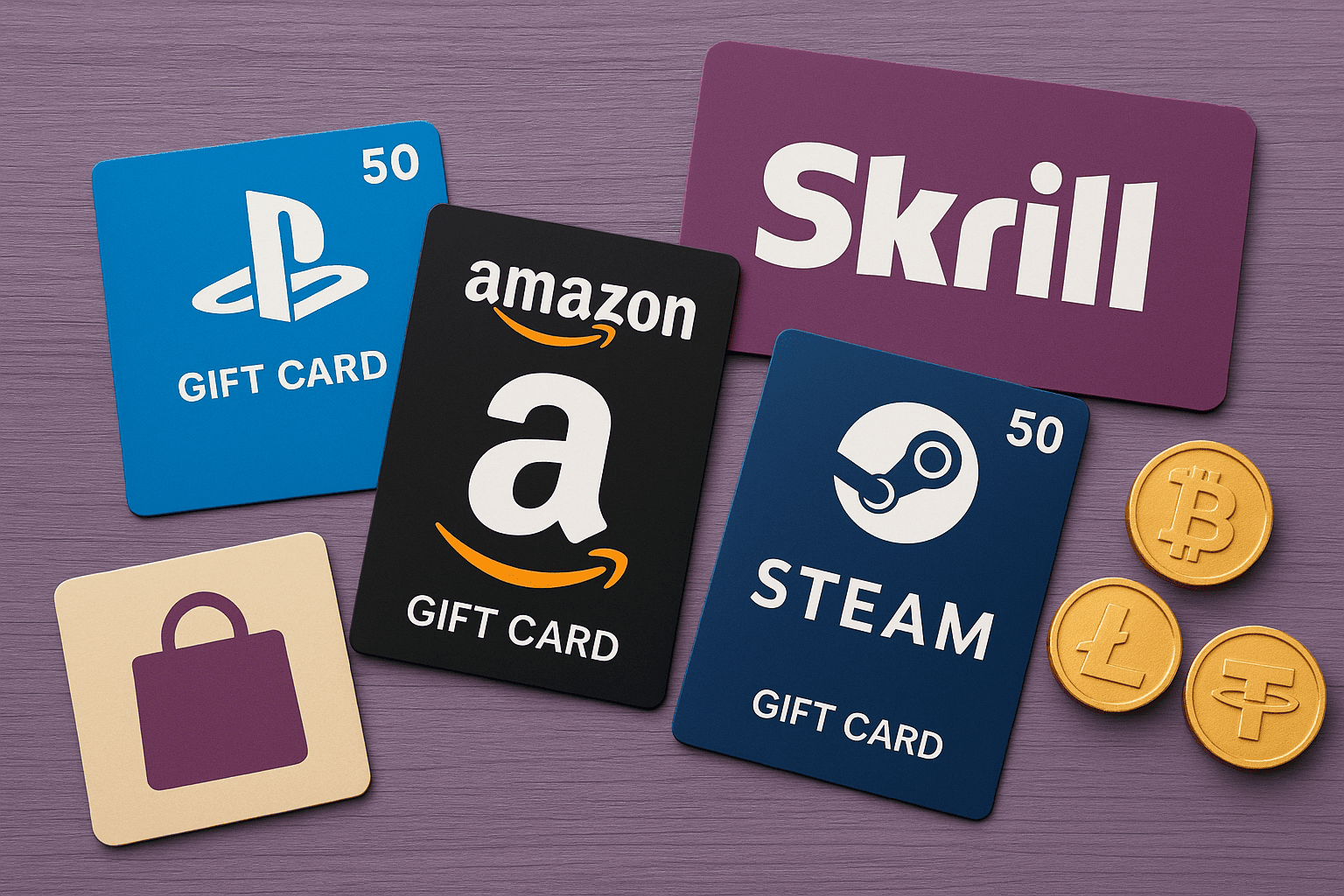 Buy Gift Cards with Skrill | Baxity