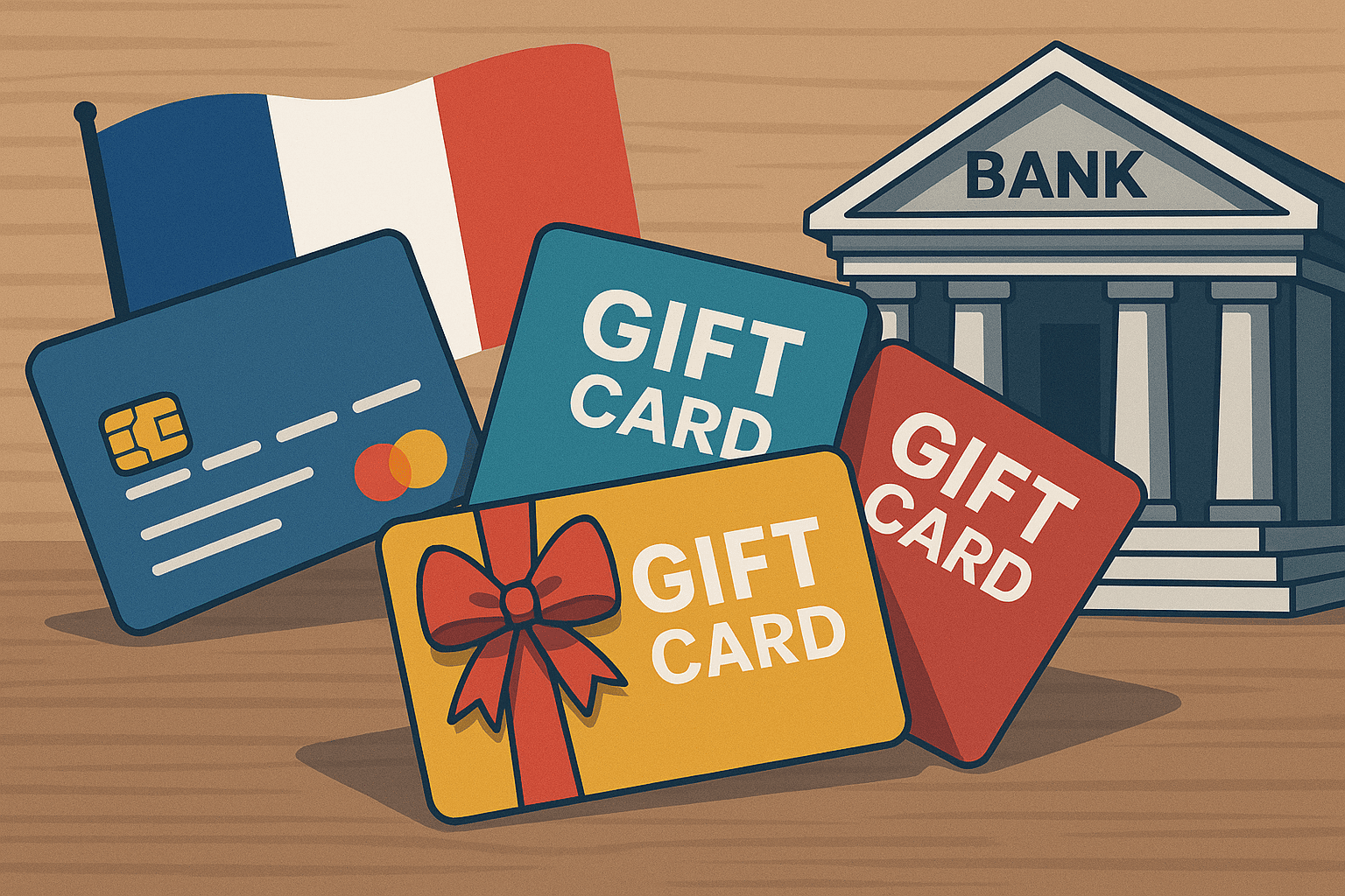 Buy Gift Cards with Bank in France | Baxity