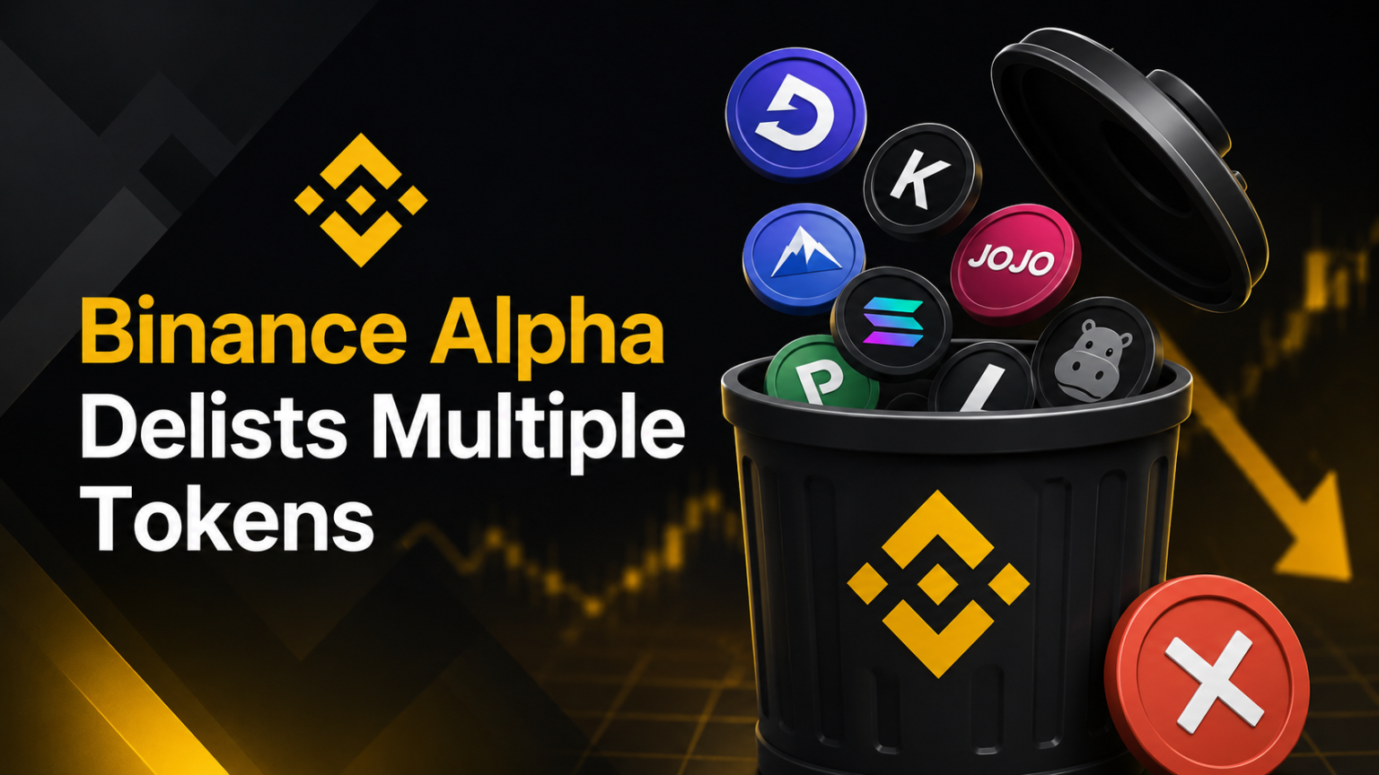Binance Alpha Delists Multiple Tokens After Review | Baxity